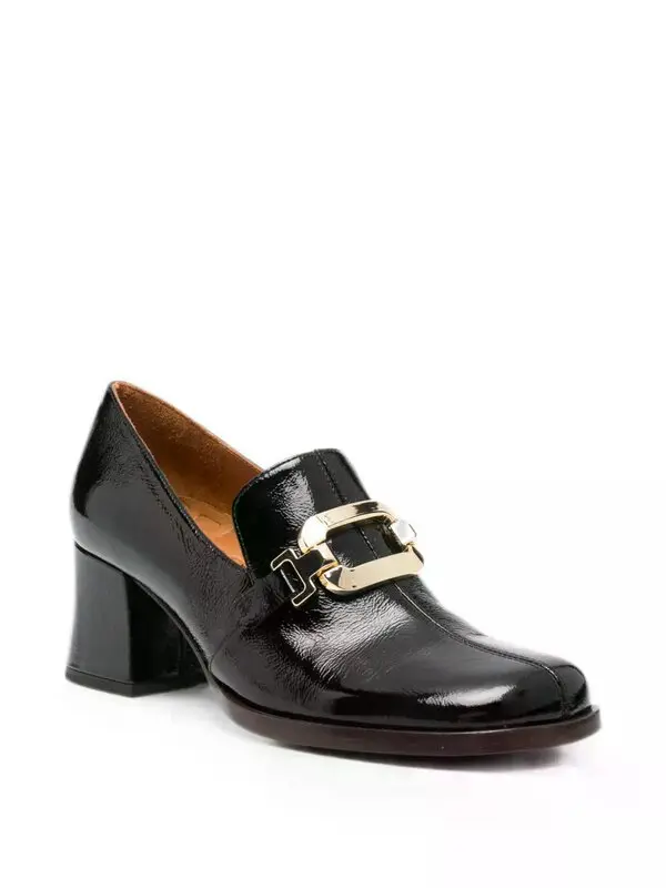 Chie Mihara Teil Buckle-detail Patent Loafers
