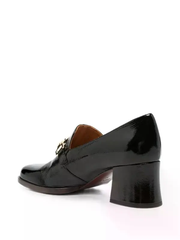 Chie Mihara Teil Buckle-detail Patent Loafers