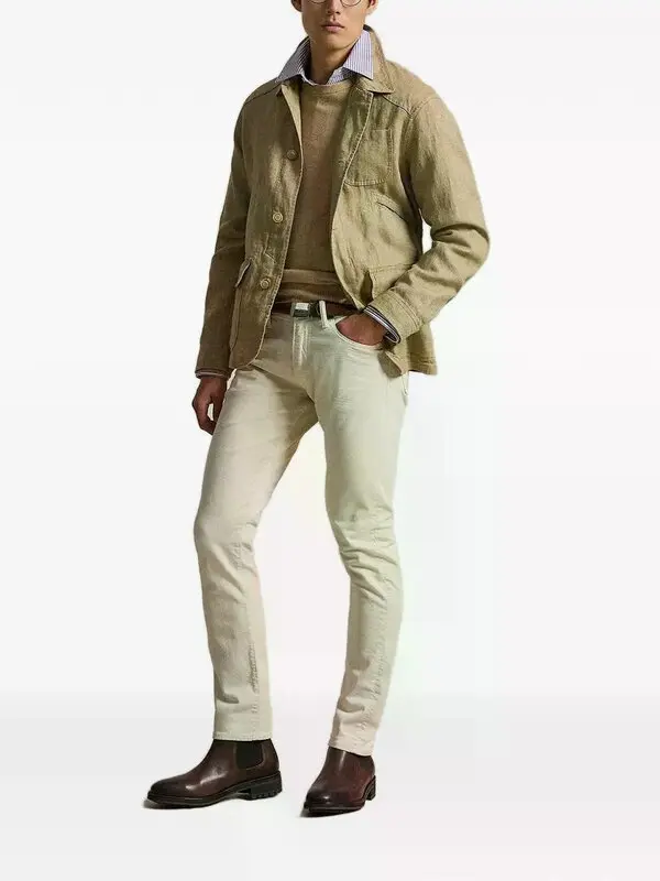 Polo Ralph Lauren Herringbone-weave Button-up Jacket - Neutrals