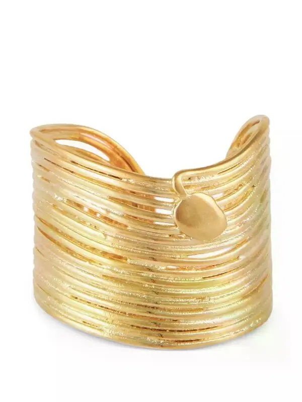 Gas Bijoux Maasai-inspired Wave Ring - Gold