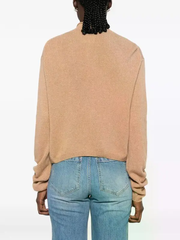 Khaite High-neck Button-up Cardigan