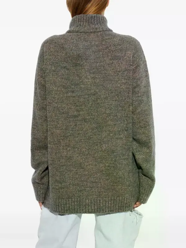 MAISON MARGIELA Quarter-zip Stand-up Collar Sweater