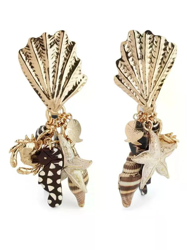 Gas Bijoux Shellita Beach Charm Earrings