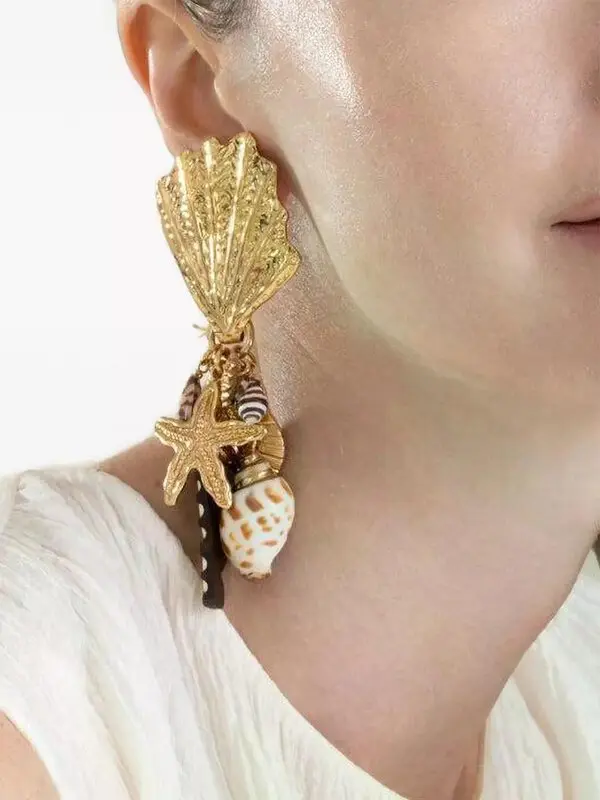 Gas Bijoux Shellita Beach Charm Earrings