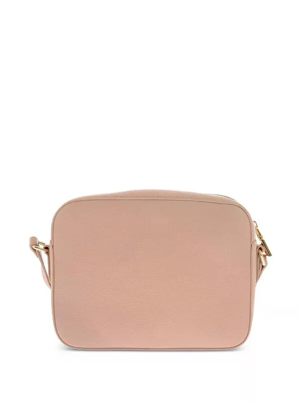 Moschino Logo-plaque Pebbled Shoulder Bag