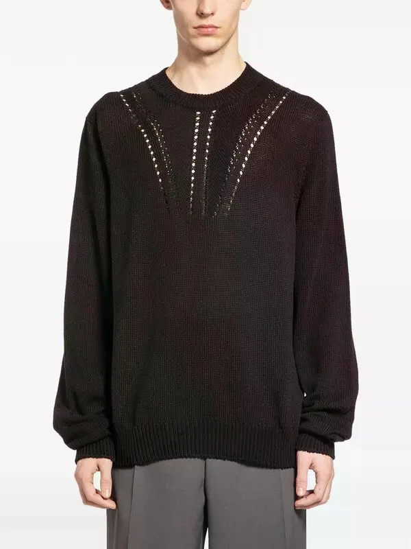JIL SANDER Cut-out-detail Sweater - Black