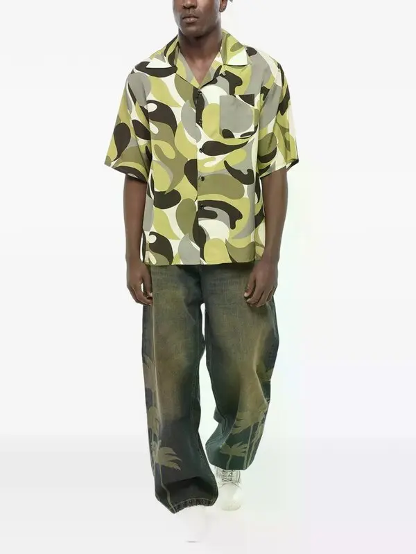 Marni Abstract-pattern Bowling Shirt