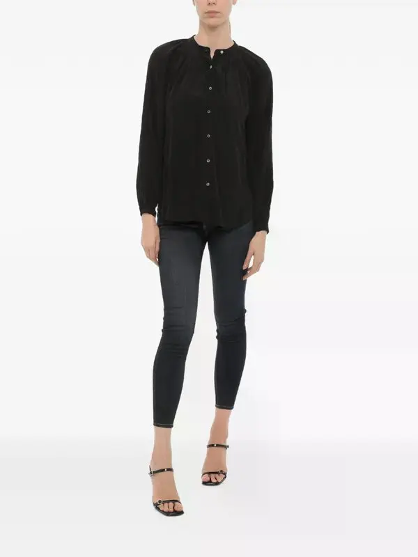 ALLSAINTS Mandarin-collar Long-sleeve Shirt