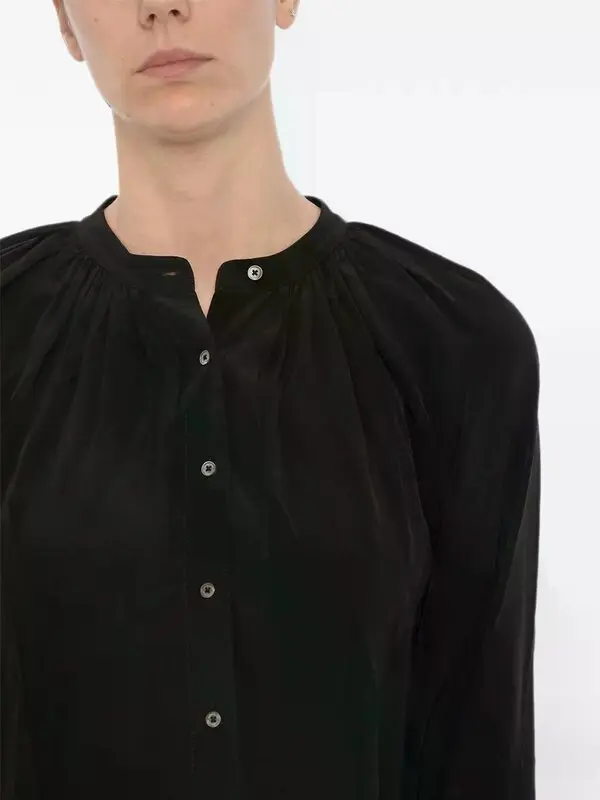 ALLSAINTS Mandarin-collar Long-sleeve Shirt