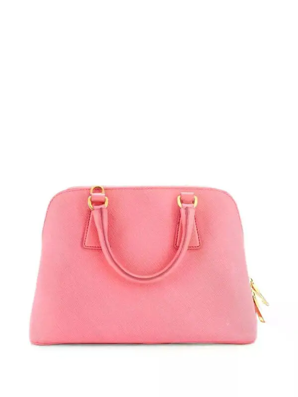 Prada Promenade Bag Saffiano Leather Small Satchel - Pink
