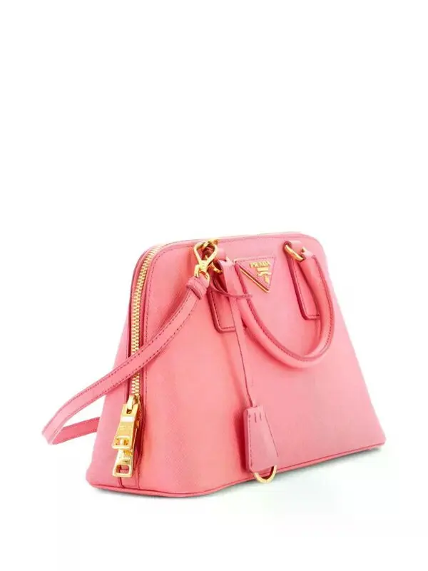 Prada Saffiano Leather Small Satchel Bag - Pink