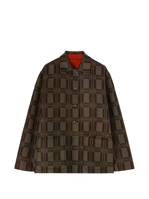 RETORI Reversible Check-jacquard Jacket