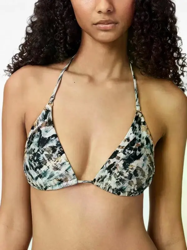 ALLSAINTS Abstract-print Tie-fastening Bikini