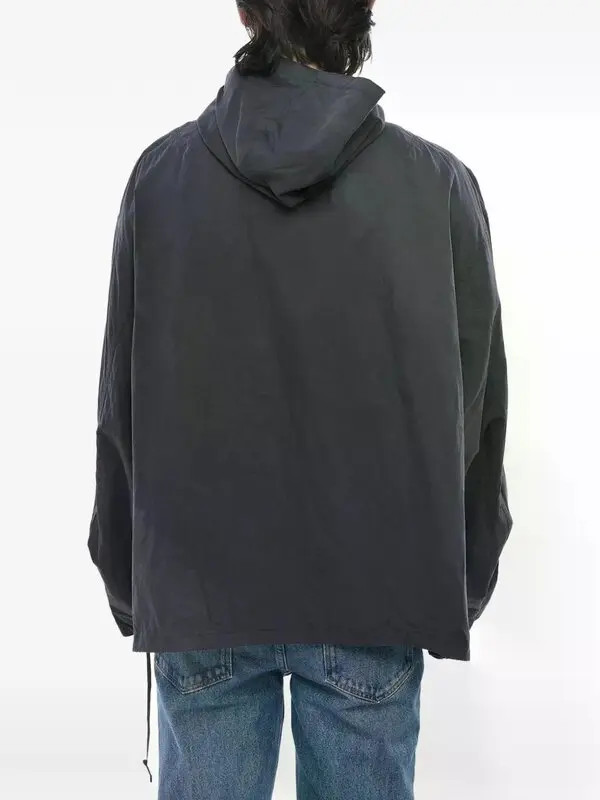 Givenchy Half-zip Long-sleeve Cotton Hooded Jacket