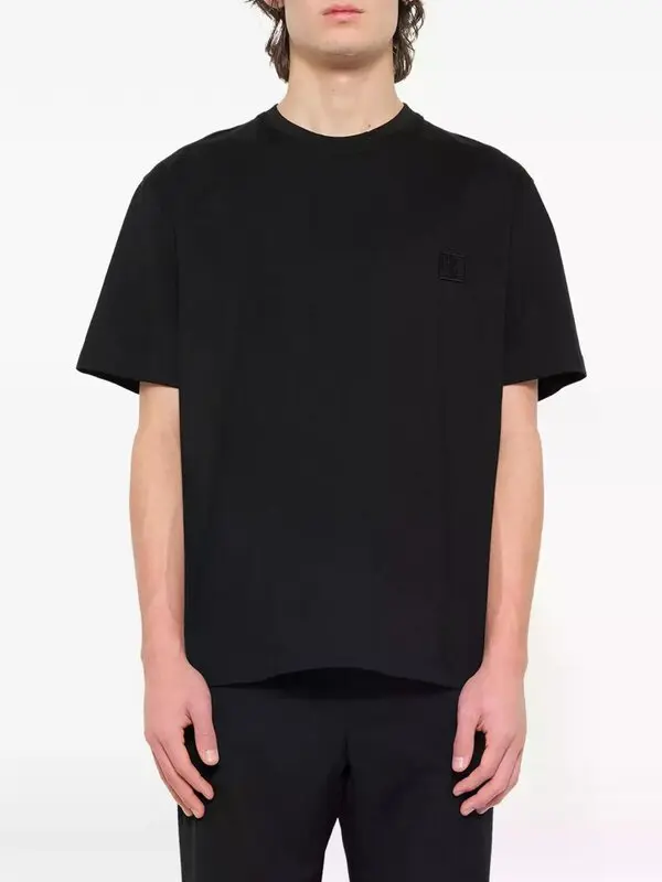WOOYOUNGMI Flower-print Logo-patch T-shirt