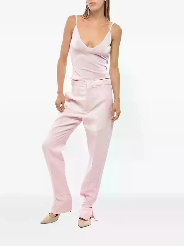 SETCHU Button-hem Tailored Trousers