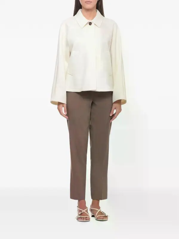 EMME Spread-collar Raglan-sleeve Jacket