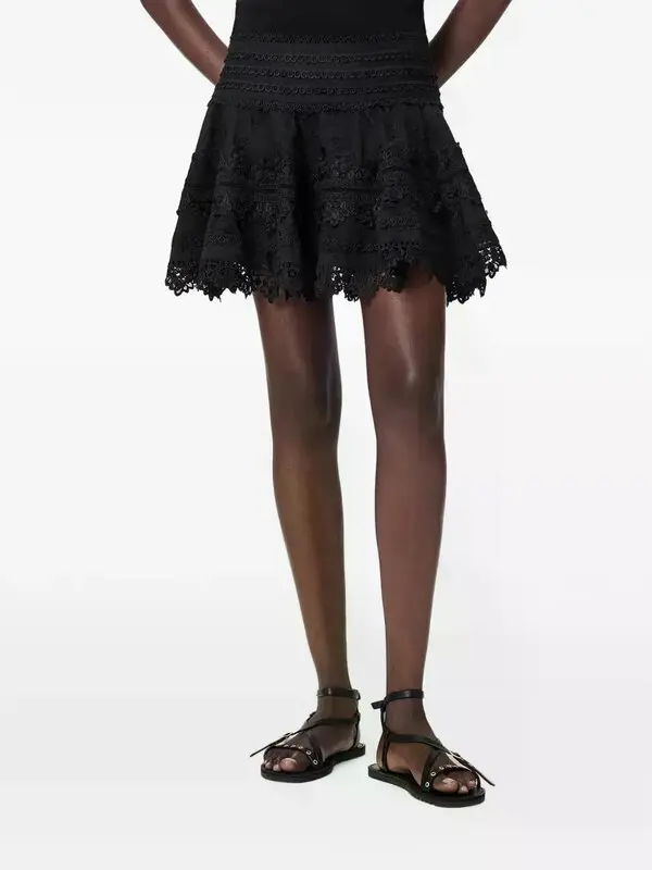 ALLSAINTS Lillith A-line Mini Skirt - Black