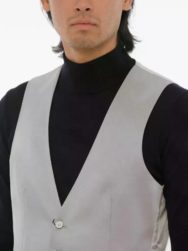 Corneliani Single-breasted Sleeveless Waistcoat