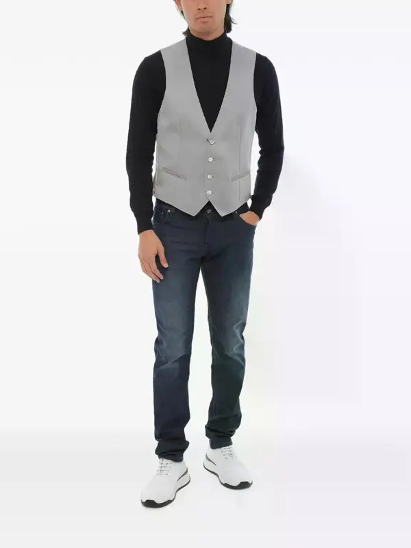 Corneliani Single-breasted Sleeveless Waistcoat