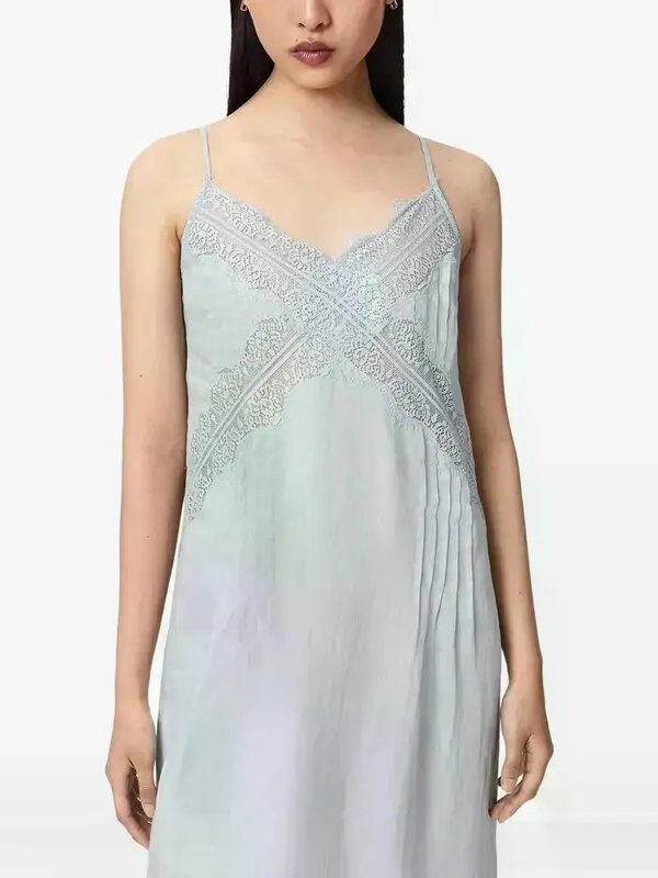 ALLSAINTS Samia Linen Midi Dress