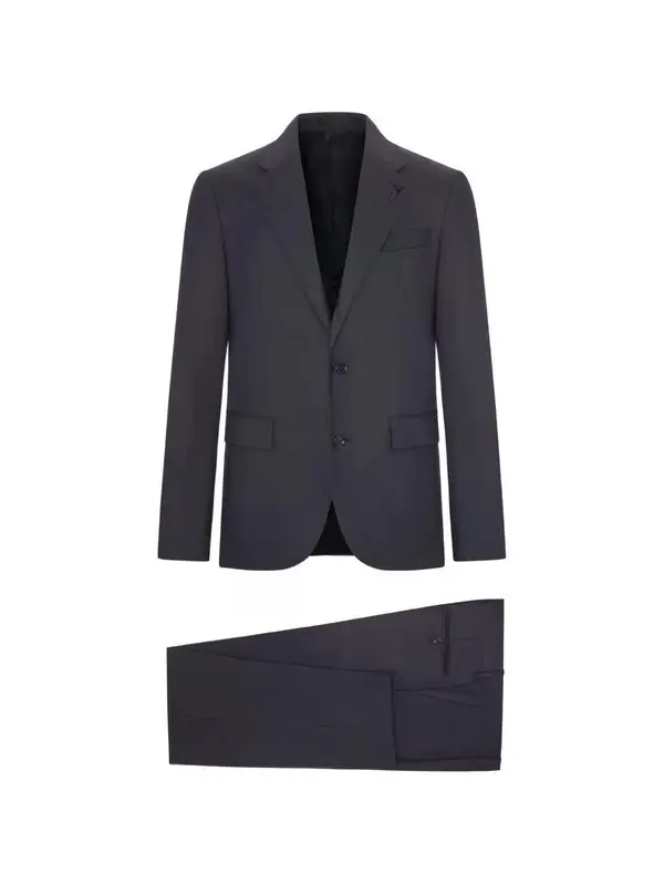 LARDINI Single-breasted Wool Suit - Grey