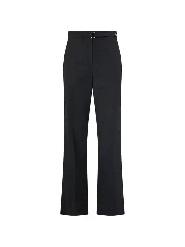 MOORER Belted Wide-leg Trousers - Grey