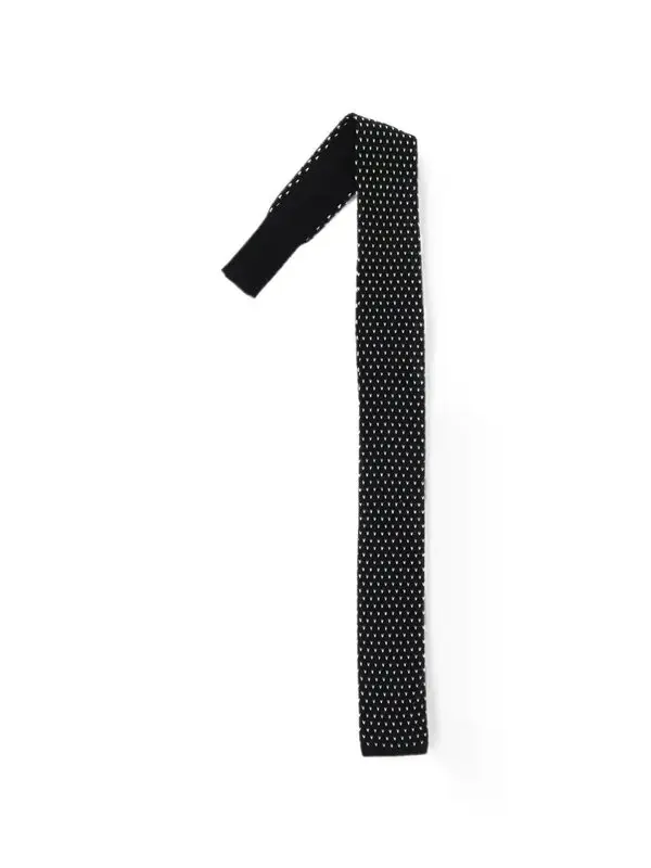 Corneliani Cc Collection Jacquard-knit Tie - Black