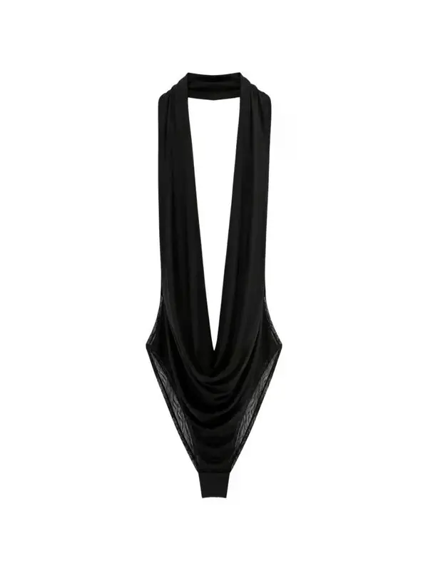 Elisabetta Franchi Draped-detail Bodysuit