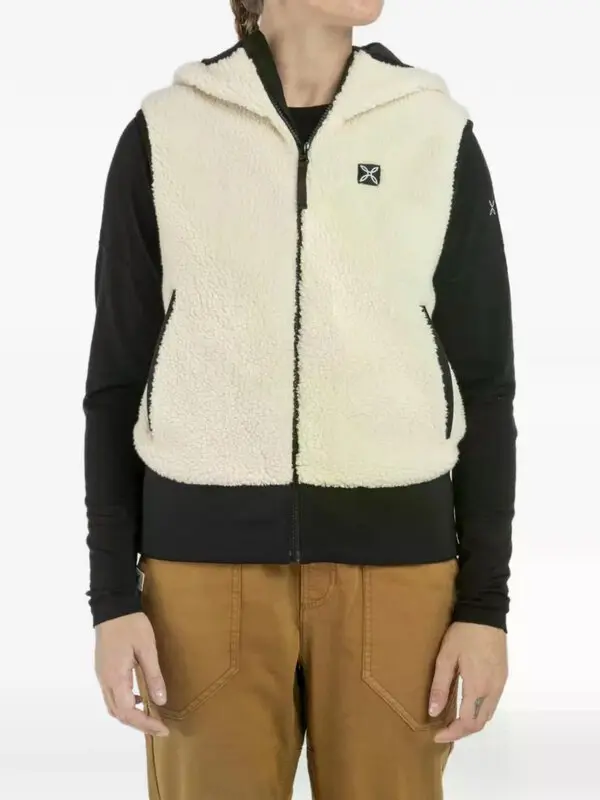 MONTURA Fleece-texture Hooded Jacket - Neutrals