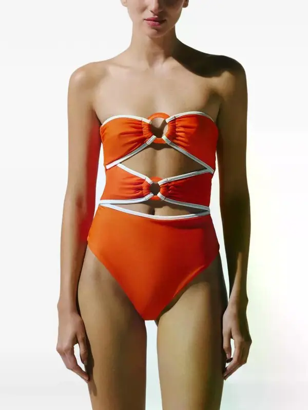BAOBAB Zur Ring-detail Swimsuit - Orange