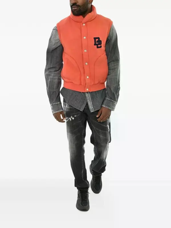 Dsquared2 Snap-button Gilet - Orange