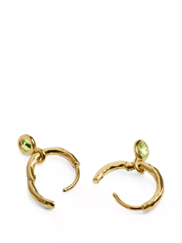 Monica Vinader Peridot Hoop Earrings