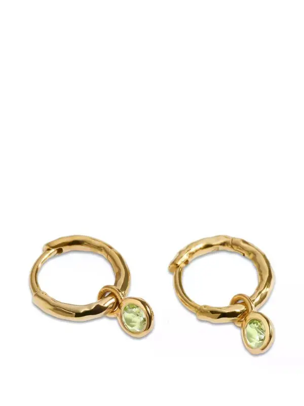 Monica Vinader Peridot Hoop Earrings