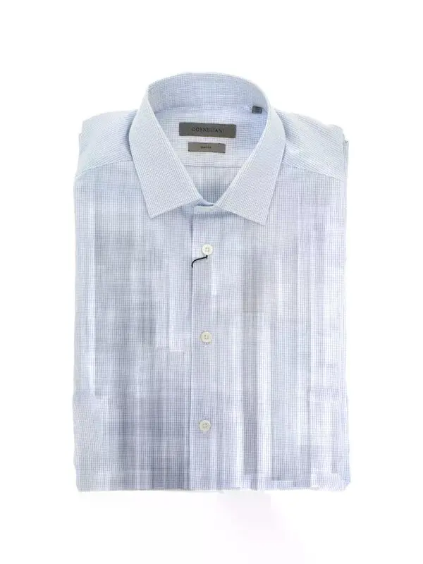 Corneliani Checked-pattern Slim-fit Shirt