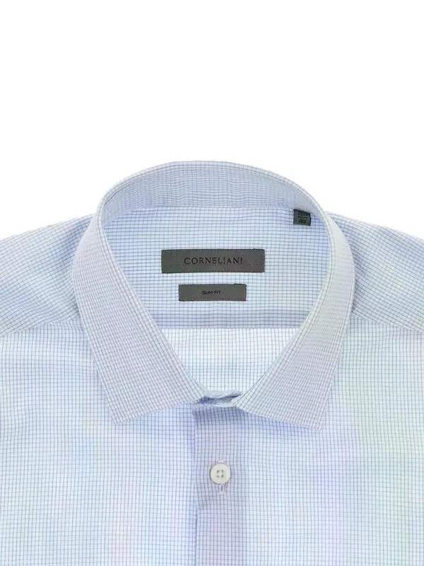 Corneliani Checked-pattern Slim-fit Shirt