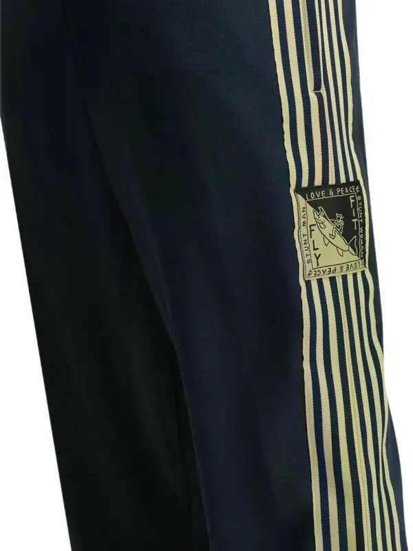 Kapital Sailor Side-stripe Logo-patch Track Pants