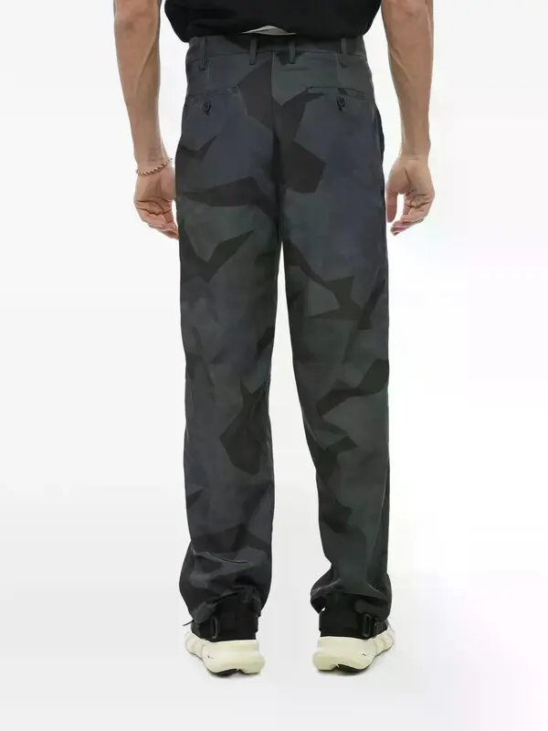 Neil Barrett Camouflage Print Straight Leg Trousers