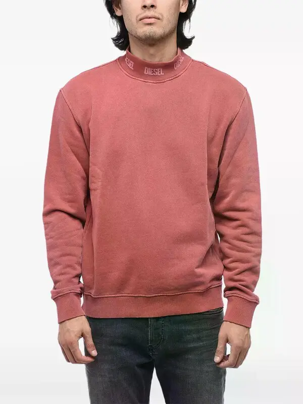 DIESEL® Mock-neck Sweatshirt - Red