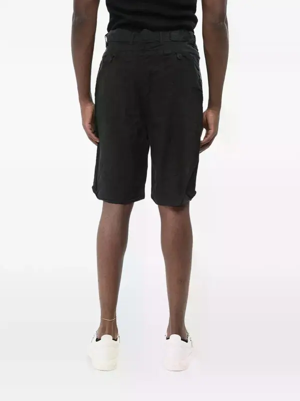 NEVER ENOUGH Linen Belt-loop Shorts