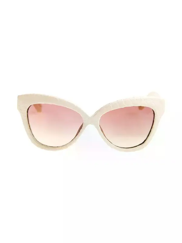 Linda Farrow Snake Skin Sunglasses