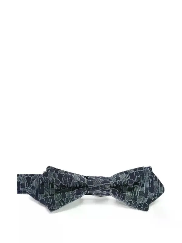 Corneliani Abstract-pattern Silk Bow Tie