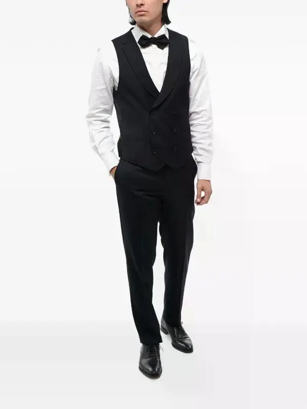 Corneliani Double-breasted Waistcoat - Black