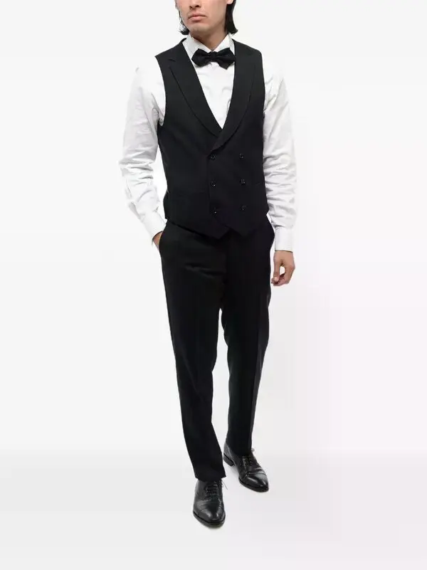 Corneliani Double-breasted Waistcoat - Black