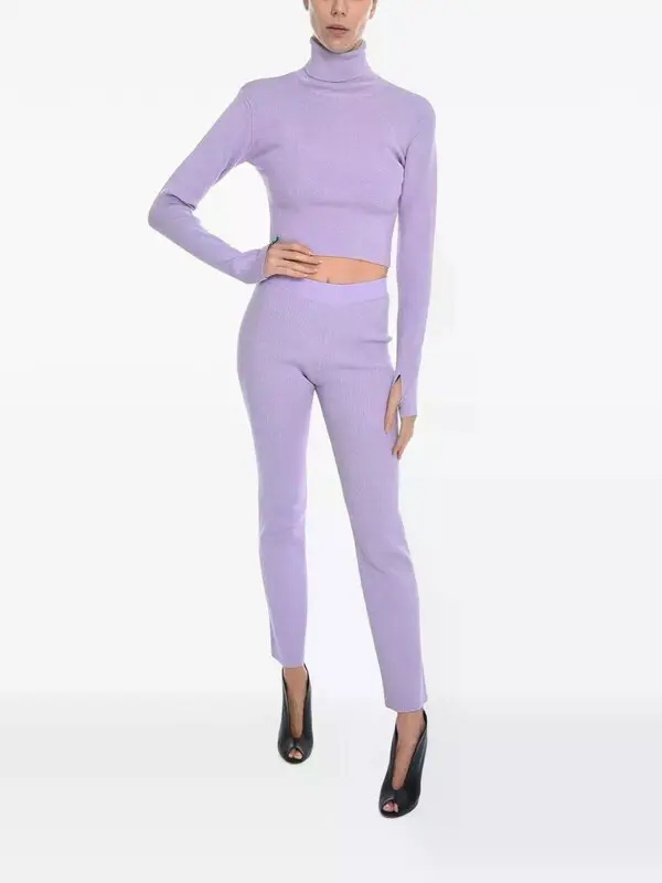 HERSKIND Ribbed-knit Legging Trousers