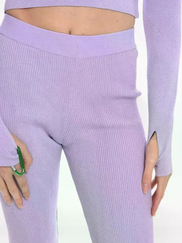 HERSKIND Ribbed-knit Legging Trousers