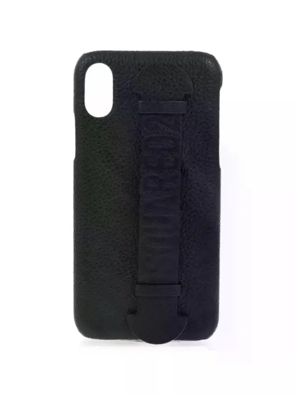 Dsquared2 Logo-detail Leather Iphone Case