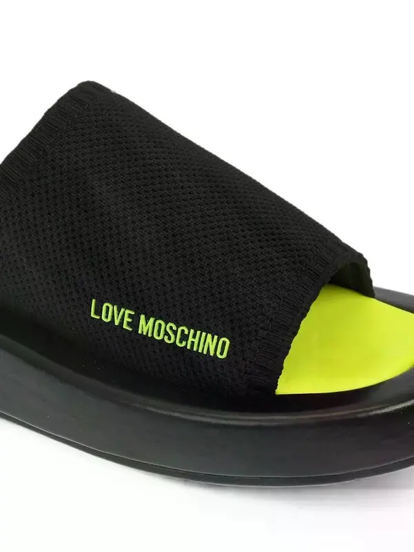 Moschino Logo-print Knit Sandals