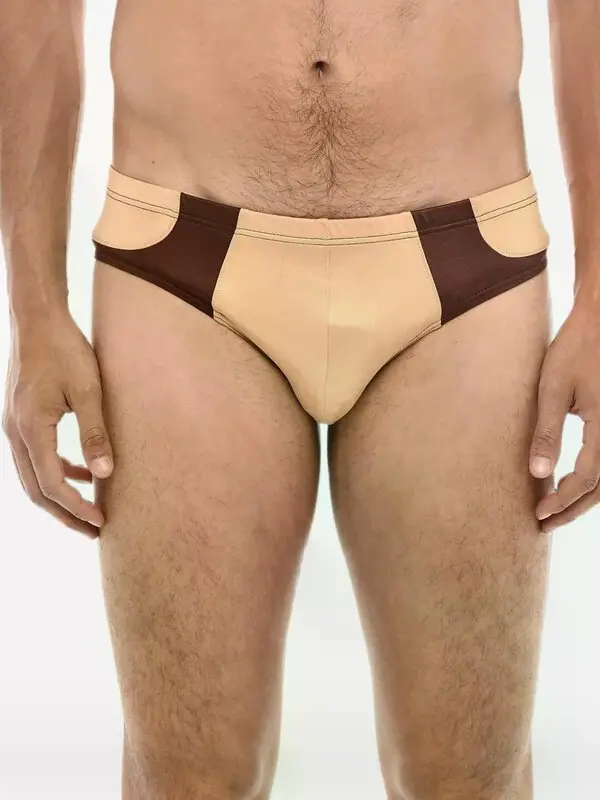 Dsquared2 Two-tone Swim Briefs - Gold