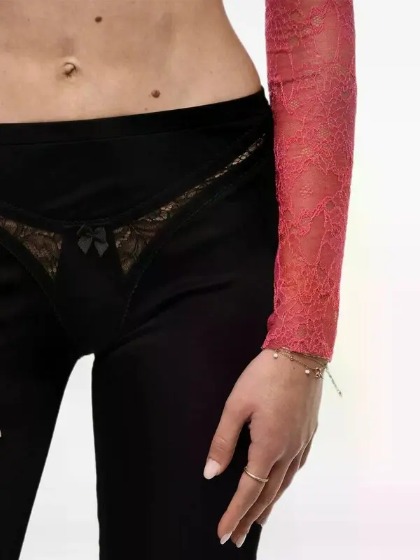 Dsquared2 Lace-panelled Satin Shorts